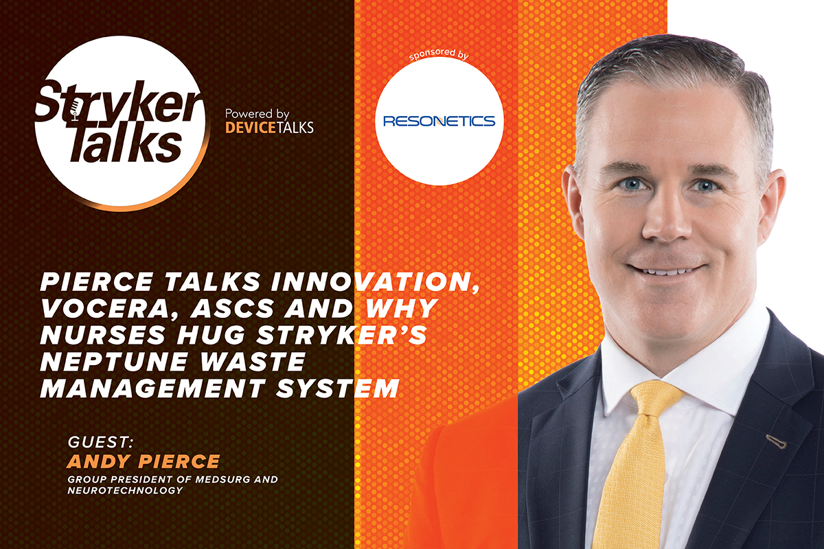 Pierce talks innovation, Vocera, ASCs and why nurses hug Stryker’s Neptune waste management ...